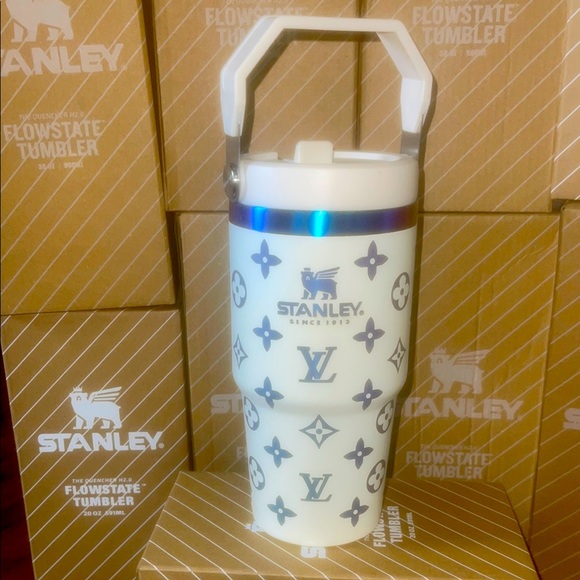 Source Unknown | Dining | Stanley X Louis Vuitton Laser Etched White ...